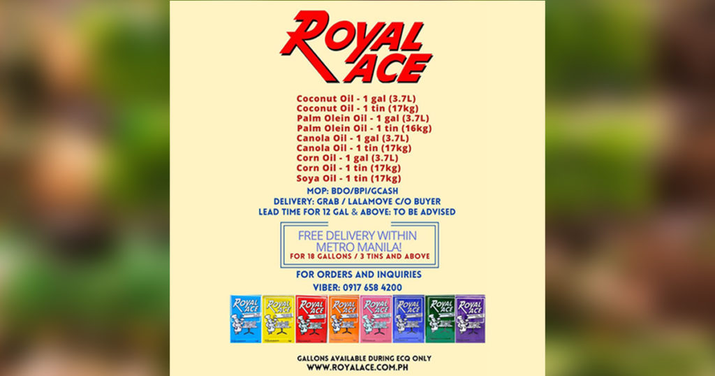 PhilFarm: - Royal Ace - Oil Products